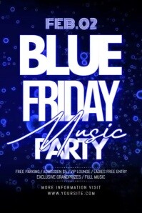 Blue Friday Party Template | PosterMyWall