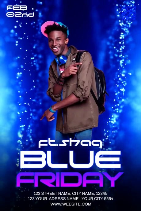 Blue Friday Party Template | PosterMyWall