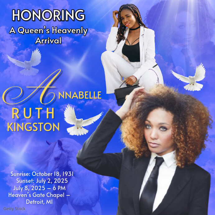 Blue Funeral Flyer Memorial Flyer templaat | PosterMyWall