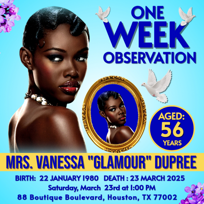 Blue Funeral Flyer Memorial Flyer Template | PosterMyWall