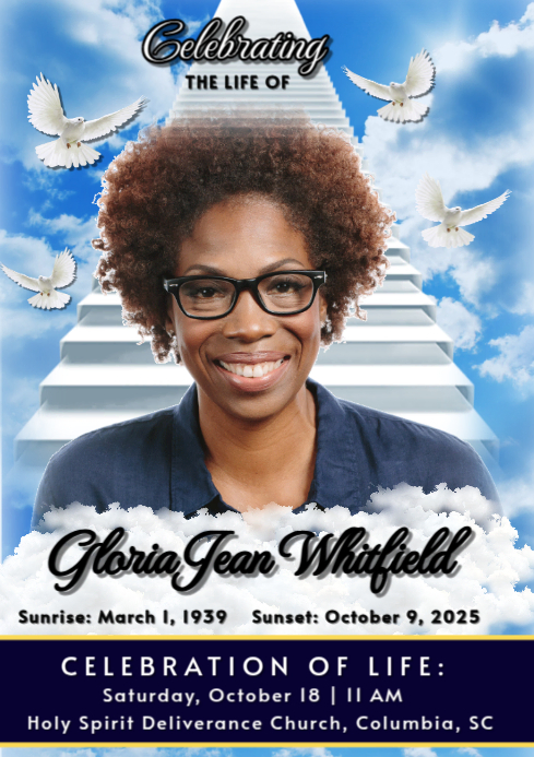 Blue Funeral Program Obituary Program Memorial Program, Celebration Of ...
