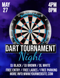 Dart Night Tournament Template | PosterMyWall
