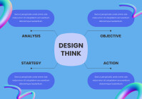 Blue Pink Concept Map Design Template | PosterMyWall