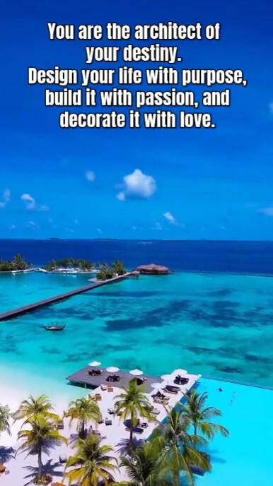 Blue Futuristic Life Quote Instagram Reel Template | PosterMyWall