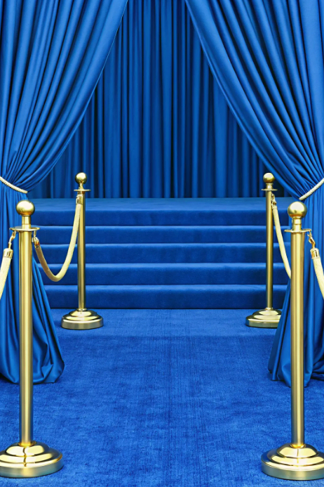 Blue Futuristic Royal Blue Grand Entrance Poster Template | PosterMyWall