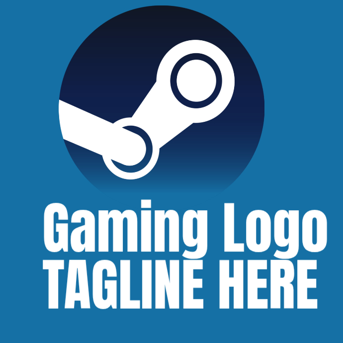 Blue Gaming Logo Logo Template | PosterMyWall