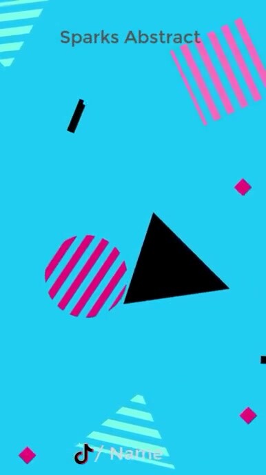 Blue Geometric Animated Background Abstract Shapes Instagram Reel Template | PosterMyWall