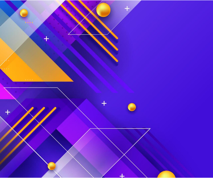 Blue Geometric Wallpaper Background Medium Rectangle Template ...