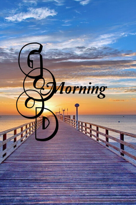 Blue Good Morning Poster Template | PosterMyWall