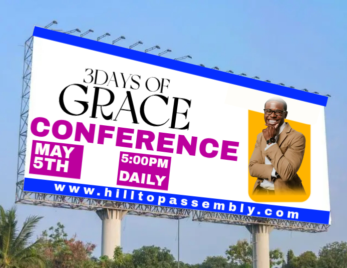 Blue Grace Conference Flyer Template | PosterMyWall