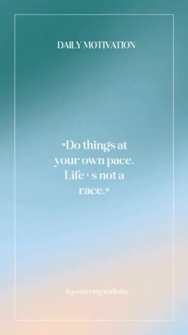 Blue Gradien Daily Reminder Quotes Reel Instagram Template | PosterMyWall