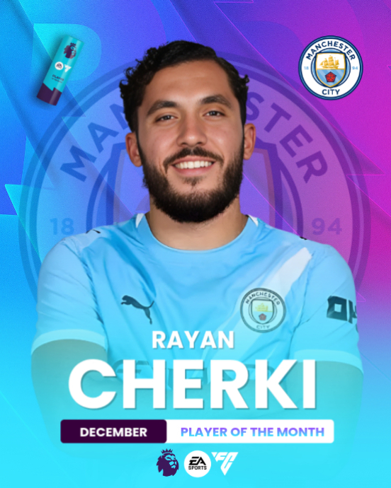 Blue Gradien Premier League Player Of The Month Instagram Portrait ...