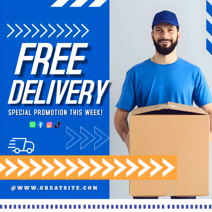 Plantilla de Blue Gradient Blue And White Background Maxim | PosterMyWall