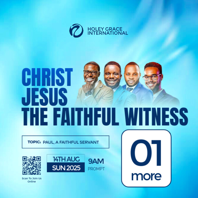 Copy of Blue Gradient Church Worship Event Countdown Flyer Design ...