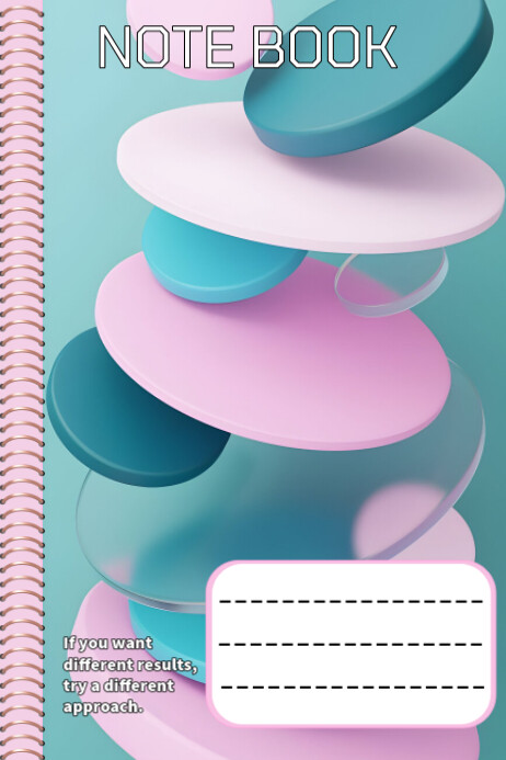 Blue Gradient Hardcover Notebook Journal Kindle Paperback Poster ...