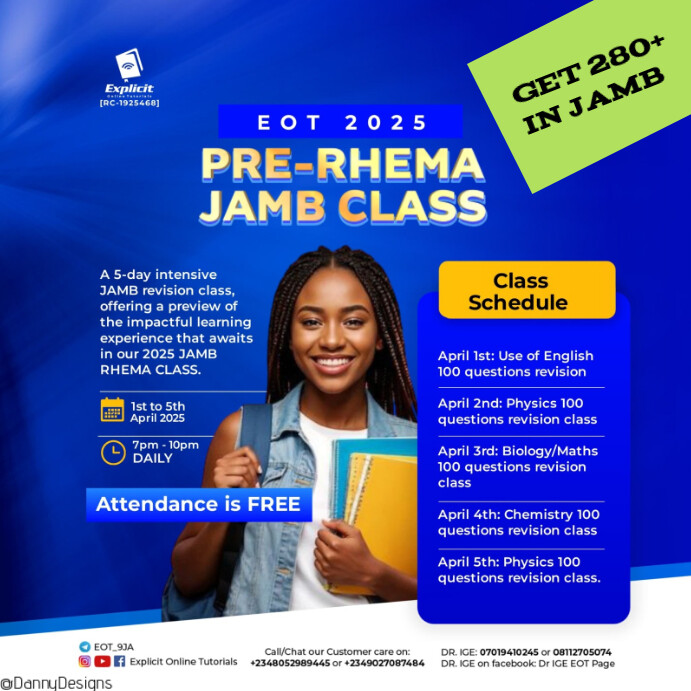 Copy of Blue Gradient Jamb Lectures Instagram Post | PosterMyWall