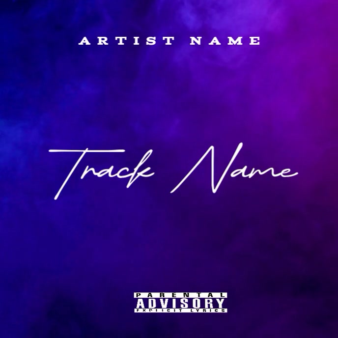 Blue Gradient Mixtape Cover Album Cover Template | PosterMyWall