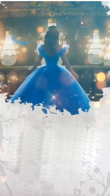 Blue Gradient Royal Birthday Invitation Design Digital Display (9:16 ...