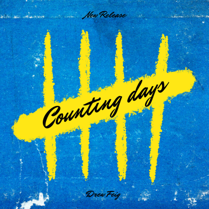 Blue Grunge Album Cover Template | PosterMyWall