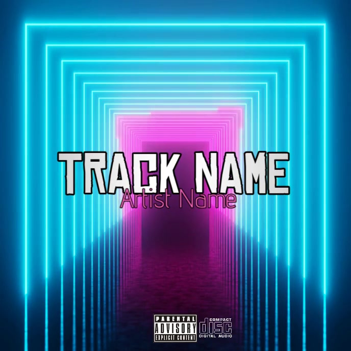 Blue Grunge Mixtape Cover Album Cover Template | PosterMyWall