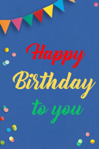 Birthday card Template | PosterMyWall