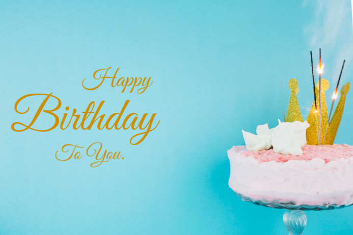 Copy of Blue Happy Birthday Templates And Online Greeting Cards Poster ...