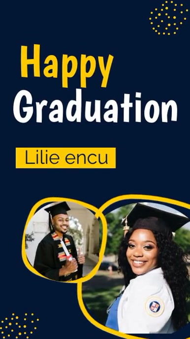 Blue Happy Graduation Your Story Template | PosterMyWall
