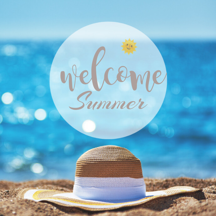 Plantilla de Blue Hello Summer Online Greeting Cards 2024 | PosterMyWall