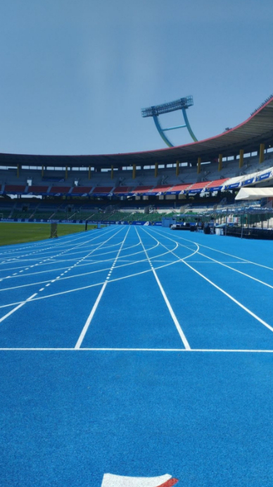 Blue horizon track Template | PosterMyWall