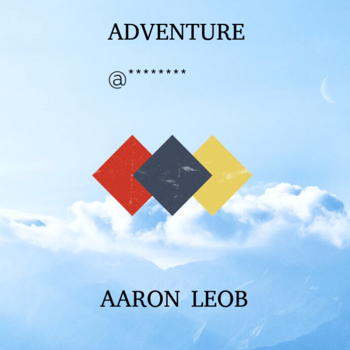 Blue Illustrative Colorful Adventure Album Cover” Album Cover Template ...