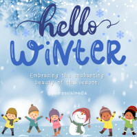 Hello Winter Template | PosterMyWall