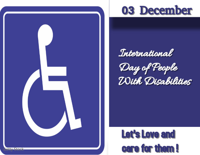 Blue Illustrative International Day Of People With Disabilities Flyer ...