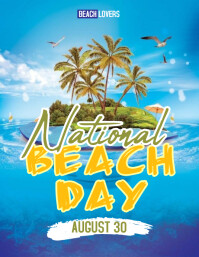 National Beach Day Poster Template | PosterMyWall