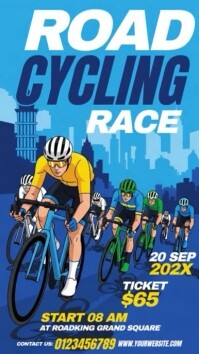 Road Cycling Race Template | PosterMyWall