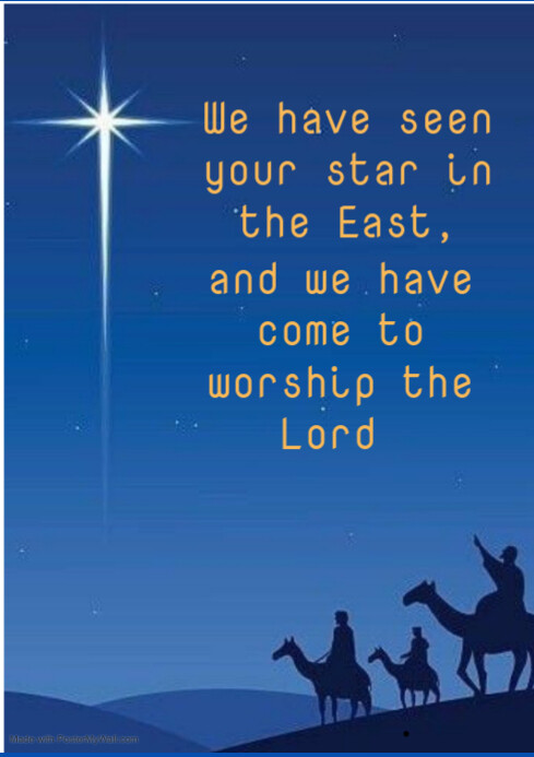 Copy of Blue Illustrative Three Wise Men A1 | PosterMyWall
