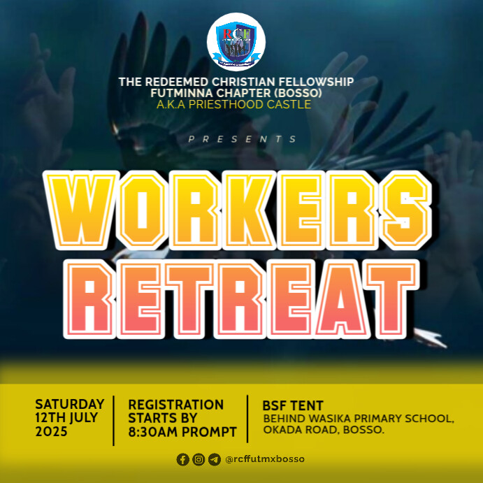 Copy of Blue Illustrative Worker Retreat Flyer Instagram Post ...