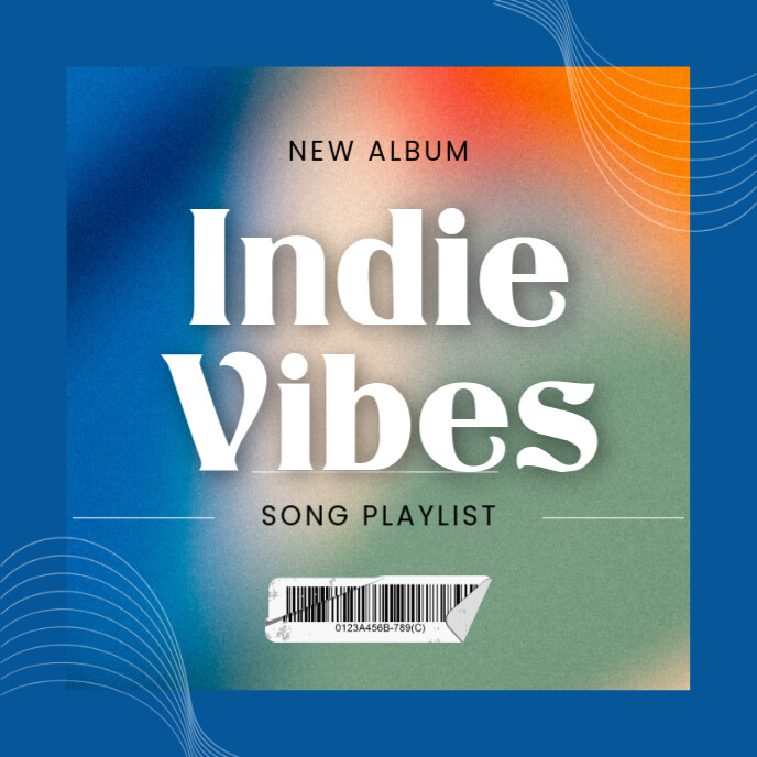 Copy of Blue Indie Vibes Album Cover | PosterMyWall