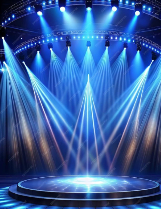 Blue Inferior Stage Template | PosterMyWall