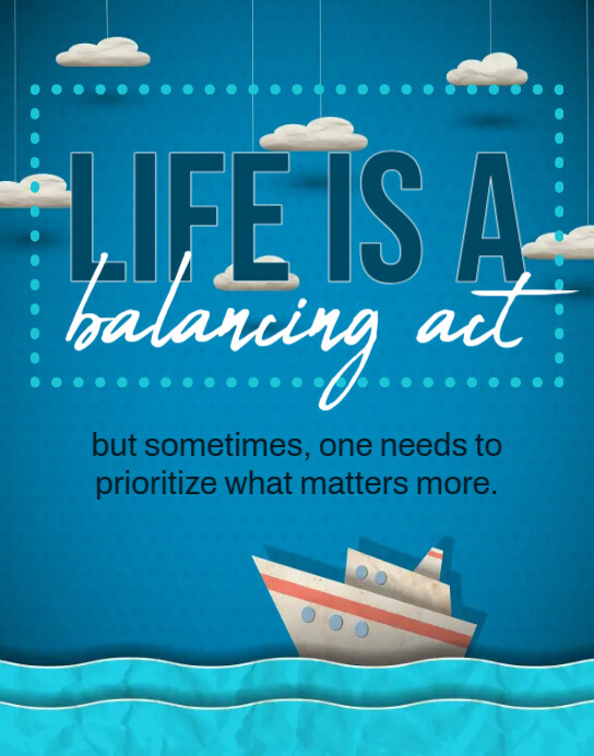 Copy of Blue Inspirational Quote Template Poster/wallboard | PosterMyWall