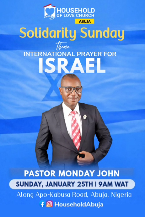 Blue International Prayer Event Poster Template | PosterMyWall