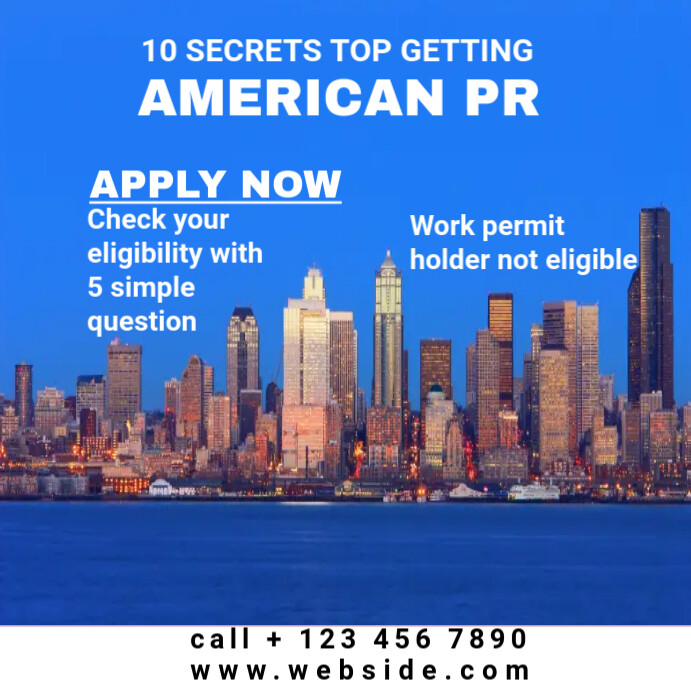 Modèle Blue Joyful American Pr Instagram Post | PosterMyWall