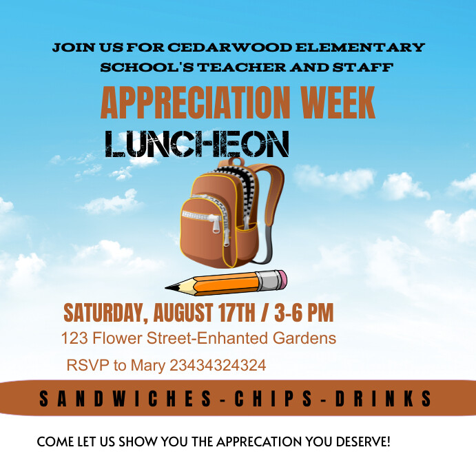 Blue Joyful Appreciaton Week Instagram Post Template | PosterMyWall