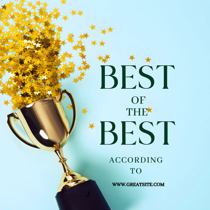 Copy of Blue Joyful Best Of The Best Award Flyer Ins | PosterMyWall