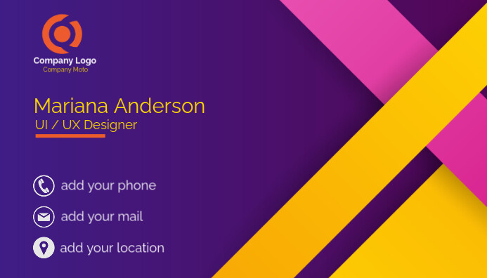 Modèle Blue Joyful Business Card Business Card | PosterMyWall