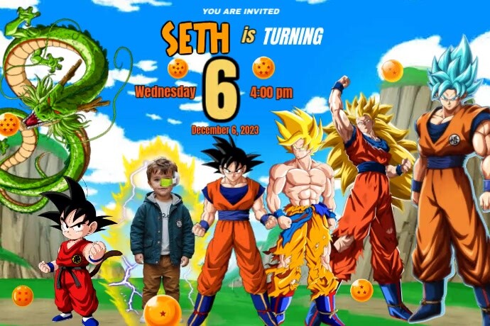Copy of Blue Joyful Dragon Ball Banner 4' × 6' | PosterMyWall