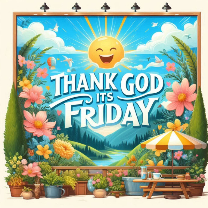 Copy of Blue Joyful Friday Instagram Post | PosterMyWall