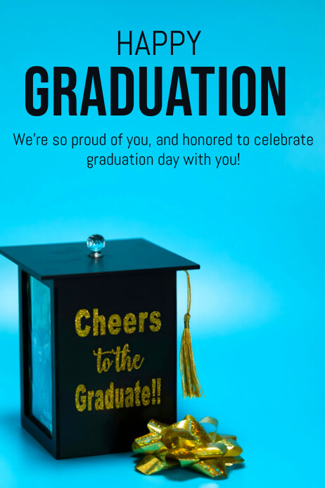 Plantilla de Blue Joyful Graduation Poster | PosterMyWall