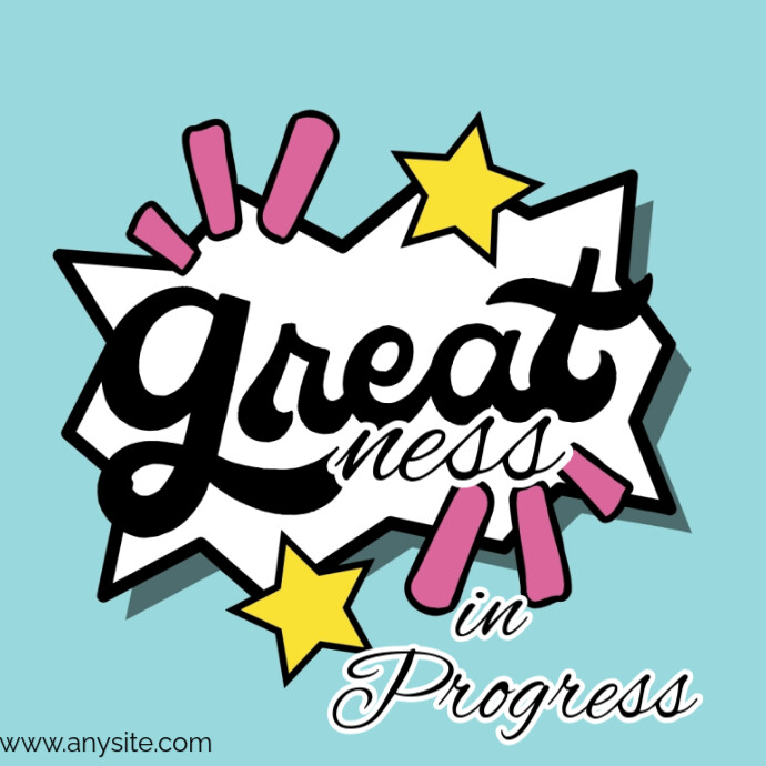 Plantilla de Blue Joyful Greatness Logo | PosterMyWall