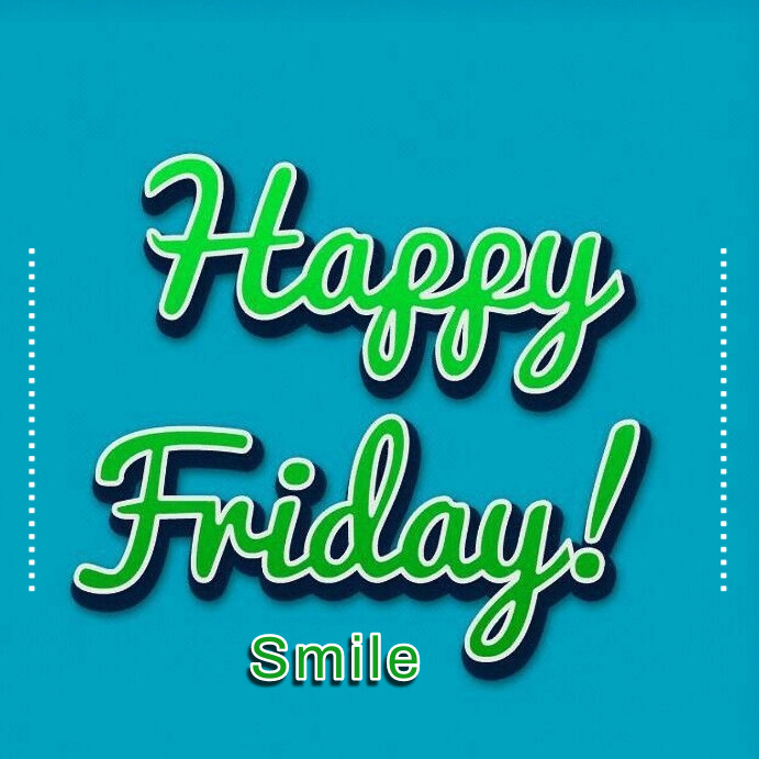 Blue Joyful Happy Friday Instagram Post Template | PosterMyWall