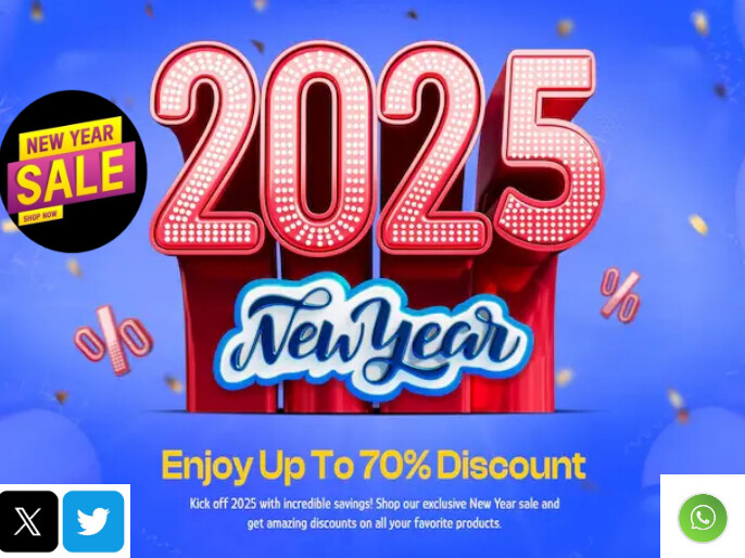 Blue Joyful Happy New Year Presentation Template | PosterMyWall